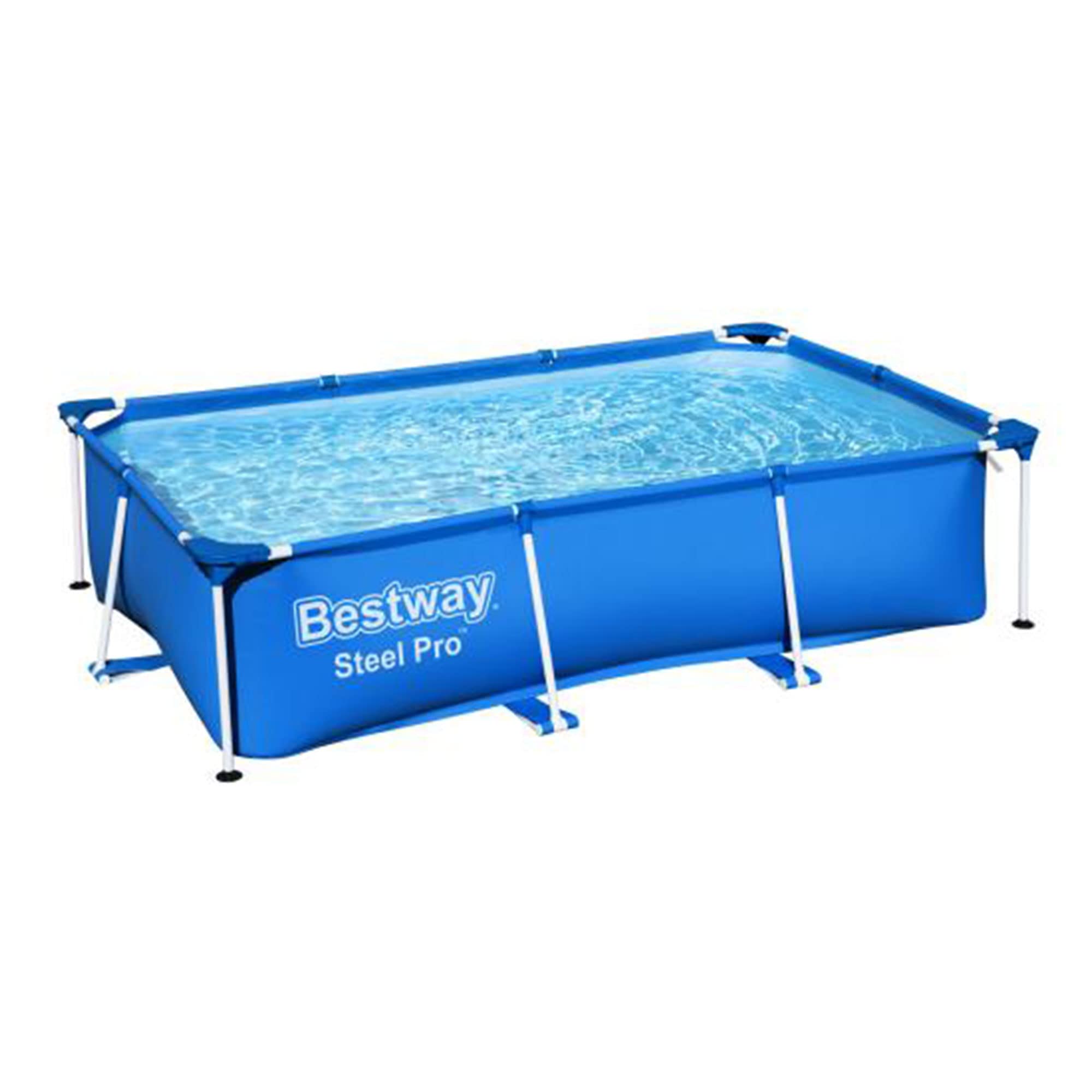 Bestway 8.5t x 5.5ft x 24in Rectangular Above Ground Pool Frame with Filter Pump