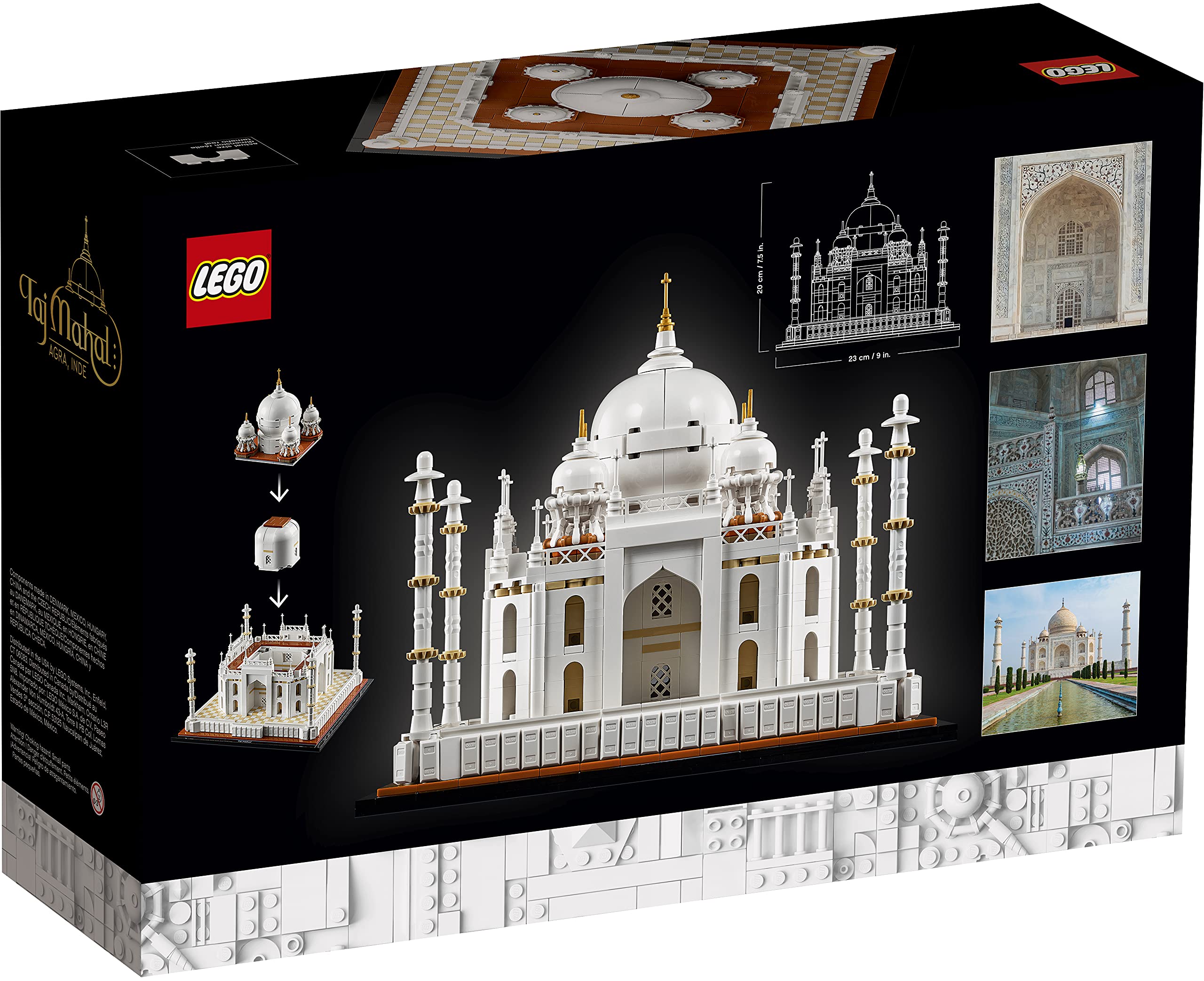 LEGO Architecture Taj Mahal 21056 Building Set - Landmarks Collection, Display Model, Collectible Home Décor Gift Idea and Model Kits for Adults and Architects to Build