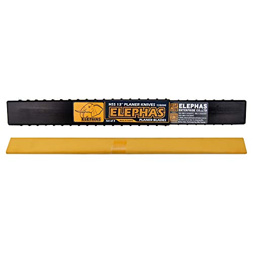 ELEPHAS -13 Inch Planer Blades for DeWalt DW735 Thickness Planer with HSS Double Edge Replacement Knives - 3 pcs/Box