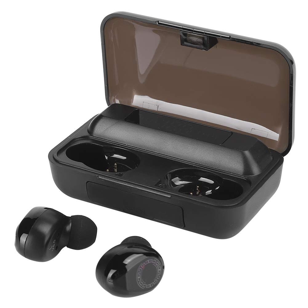 Bluetooth5.0 Earbuds, Upgrade Dust Plug Wireless Bluetooth Earbuds, Wireless InEar Earphones, Gaming Fitness for Music Hearing(S12 Black)