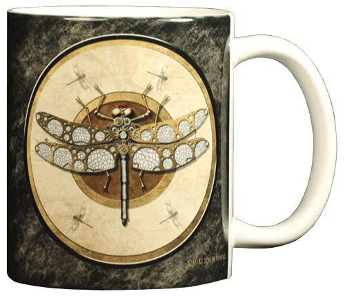WILD COTTON Steampunk Dragonfly 11 Ounce Ceramic Coffee Mug (AT165M)