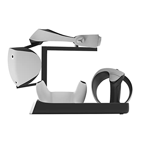 Charging Station for PS VR 2 and PS 5 Controller | Fast Charger Dock Display Stand with LED Indicator for Play-Station VR2 | Charging Stand for PS 5 & VR2 Headset Controllers Accessories