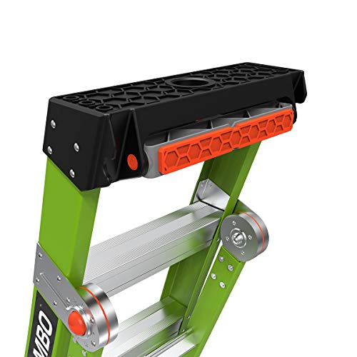 Little Giant Ladders, King Kombo, Professional, 4 ft. A Frame, 7 Ft. Extension, Fiberglass, Type 1AA, 375 lbs weight rating, (13470-001)