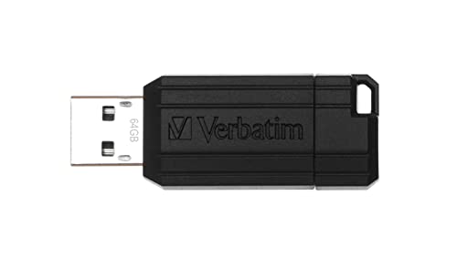 Verbatim 16 GB Pinstripe USB Flash Drive, Black 49063