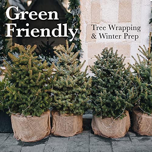 Natural Burlap Table Runners – 12 Inch x 30 Foot Burlap Roll for Dining Room Table, Mantel and Outdoors – Rustic Farmhouse Jute Table Runner Décor for Parties, Weddings, and Holidays