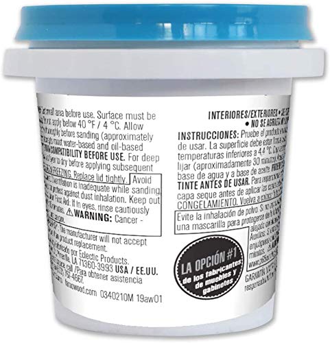 FamoWood 40042126 Latex Wood Filler - 1/4 Pint, Natural (Тwo Рack)