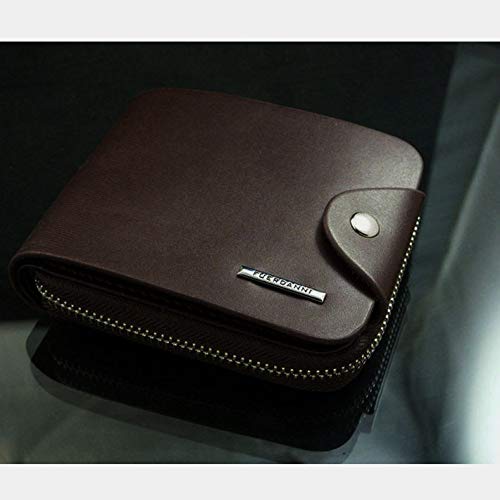 Charming Purse Leather Billfold Card Handbag Mens Holder Zip Clutch Wallet