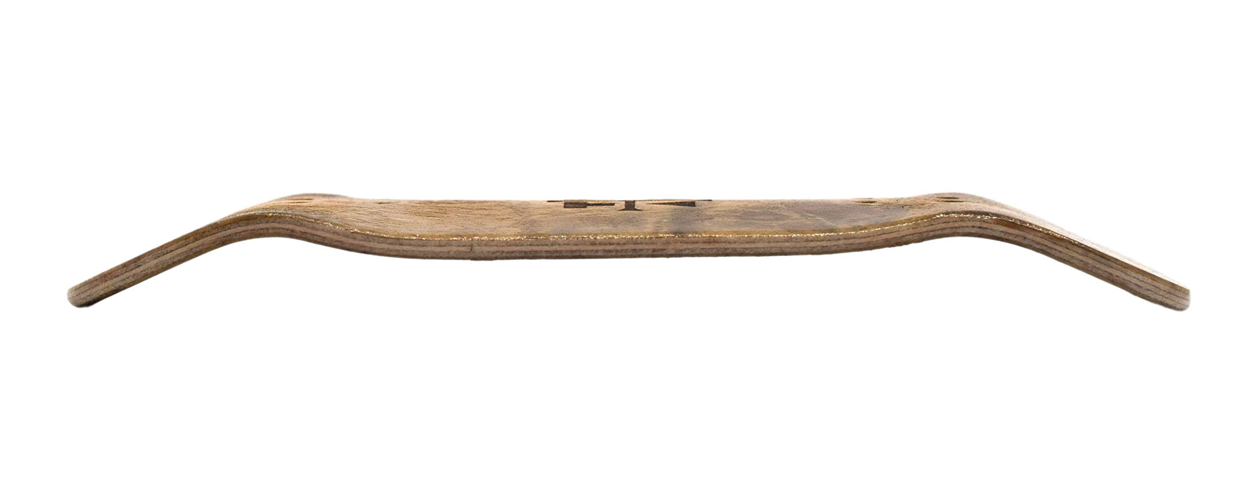 Wooden Fingerboard Carlsbad Cruiser Deck, The Graham Cracker - 34mm x 100mm - Handmade, Pro Shape & Size - Five Plies Wood Veneer - Includes Prolific Foam Tape - Teak Tuning