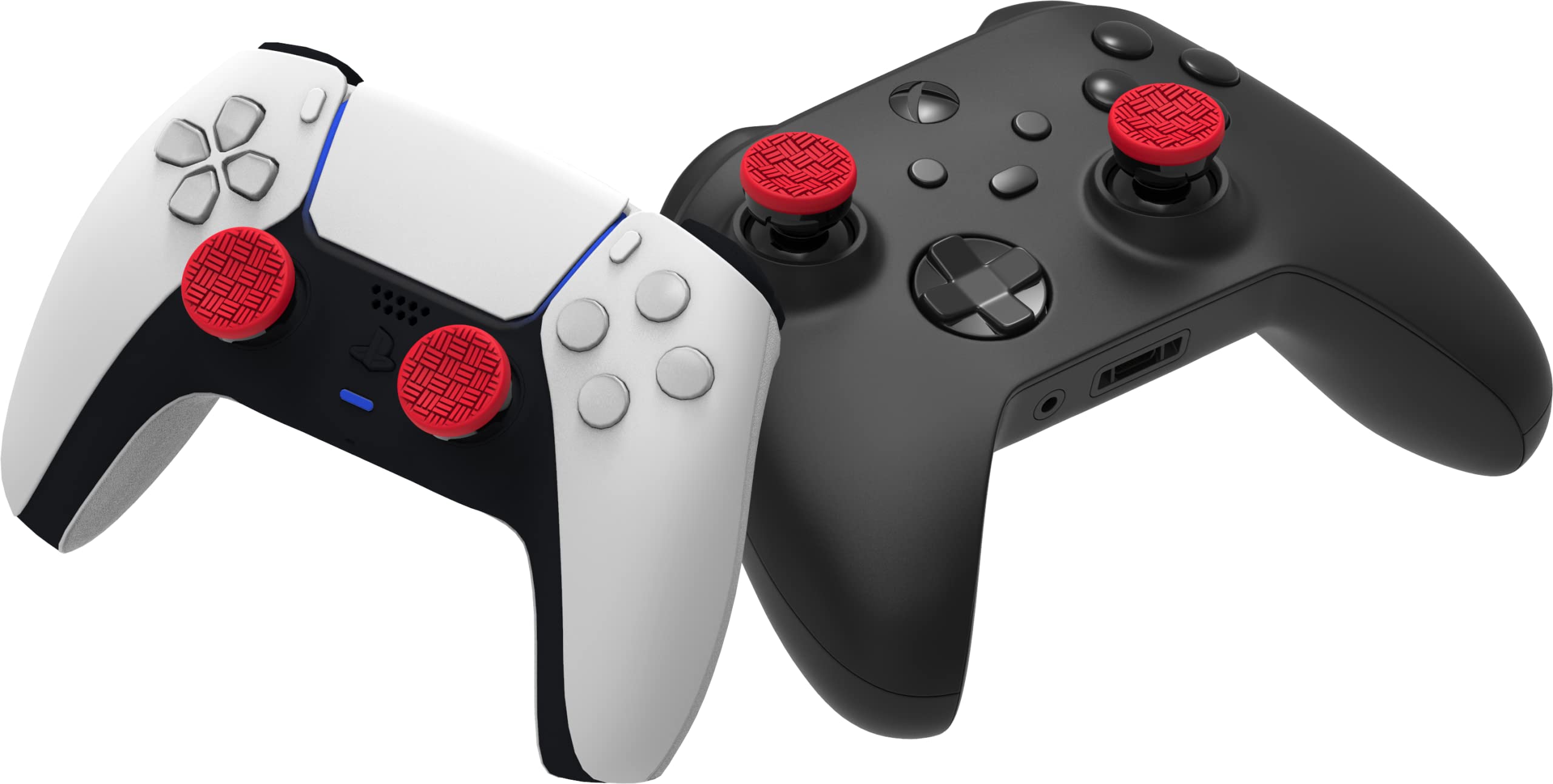 KontrolFreek Omni for PlayStation 4 (PS4) and PlayStation 5 (PS5) | 2 Performance Thumbsticks | 2 Low-Rise Concave | Red