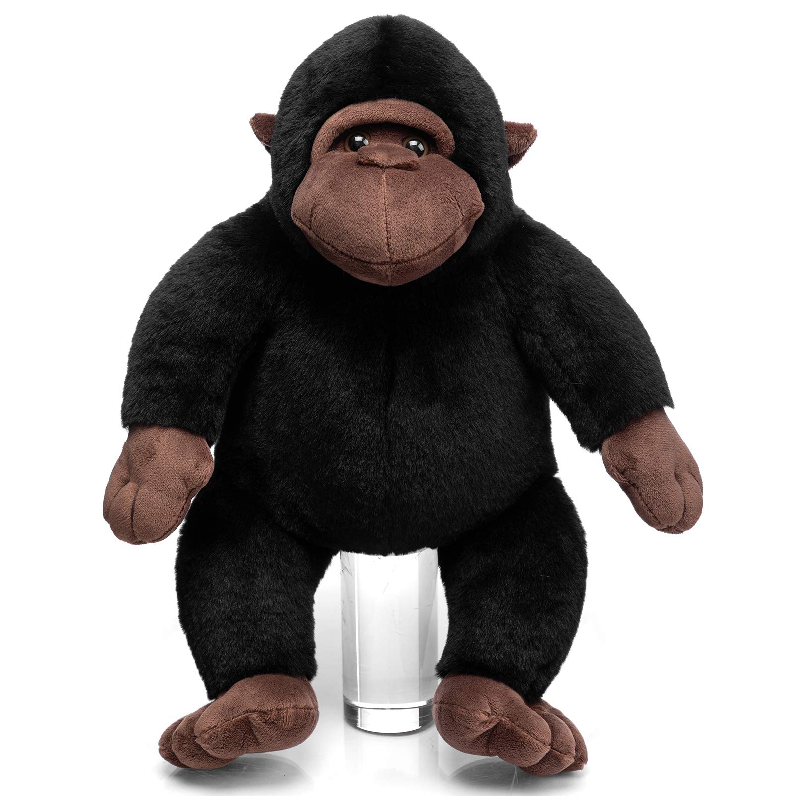 HollyHOME Plush Chimp Stuffed Animal Stuffed Gorilla Plush Toy Gift for Kids 10 Inch
