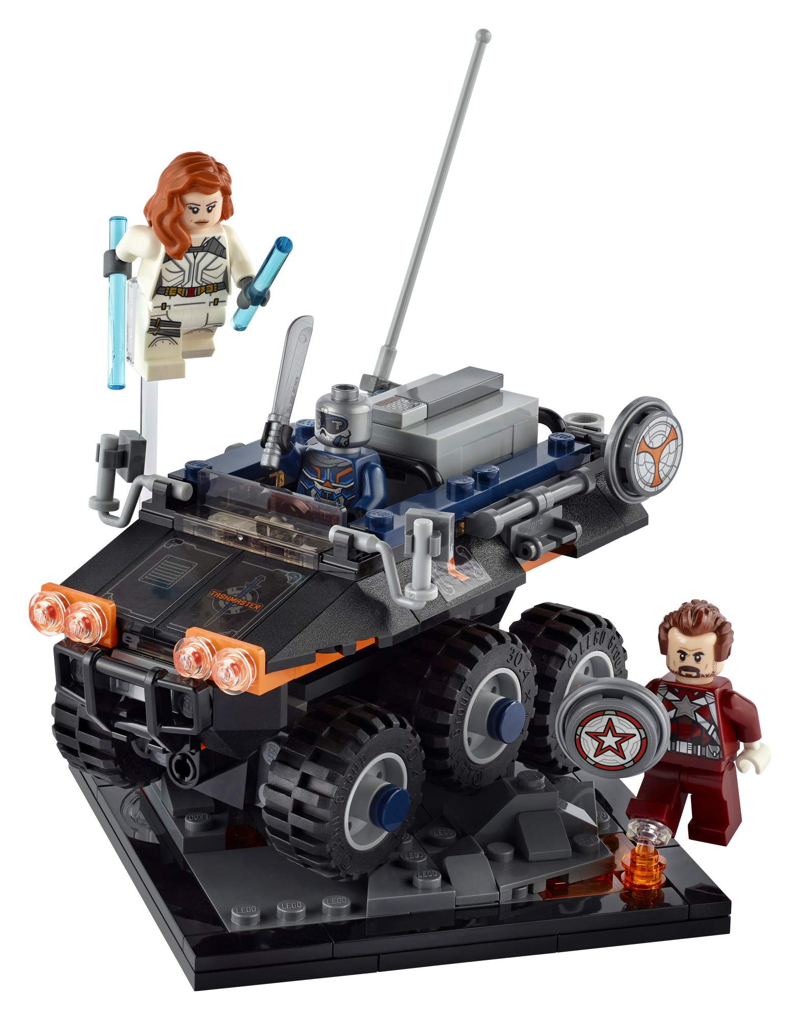 LEGO Marvel Avengers Taskmaster’s Ambush 77905 Exclusive Black Widow Movie Building Kit; Includes Black Widow, Taskmaster and Red Guardian Minifigures and The Taskmaster’s Vehicle (230 Pieces)