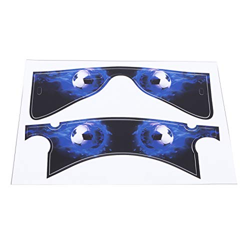 Mxzzand Durable, VR Glasses Protective Sticker, Stickers and Wiping Cloth, Ultra‑Thin, Scrapesproof, VR Headset Stickers, Wearproof,for Oculus Quest 2(Blue Flame Football)