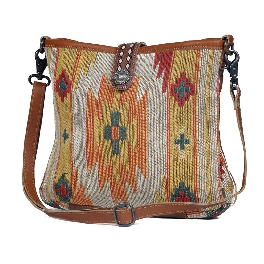 Myra Bag Flowery Spring Shoulder Bag Upcycled S-3362