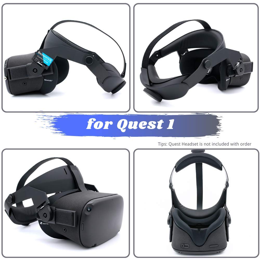 BeswinVR Halo Strap for Quest 2 and Oculus Quest - Quest 2 Adapter Ready- Virtual Reality Accessories (USA Stock 3-5 Days Shipping)