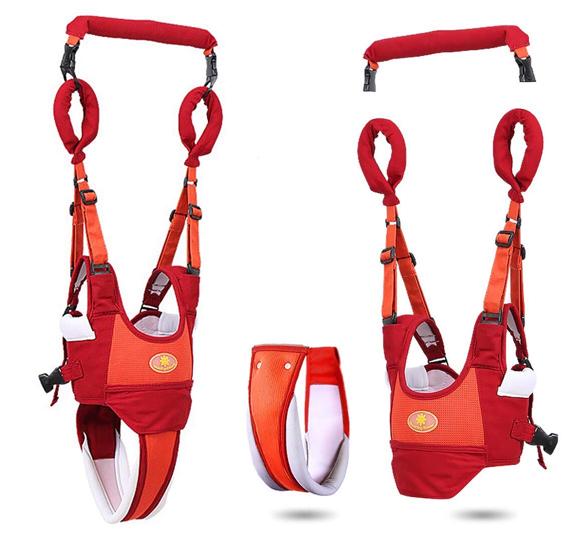 Baby Walker Toddler Walking Assistant Protective Belt,VIORKI Multifunction Breathable to Prevent Falling Learning Assistant,Help The Baby Safely Stand up and Walking (Orange)