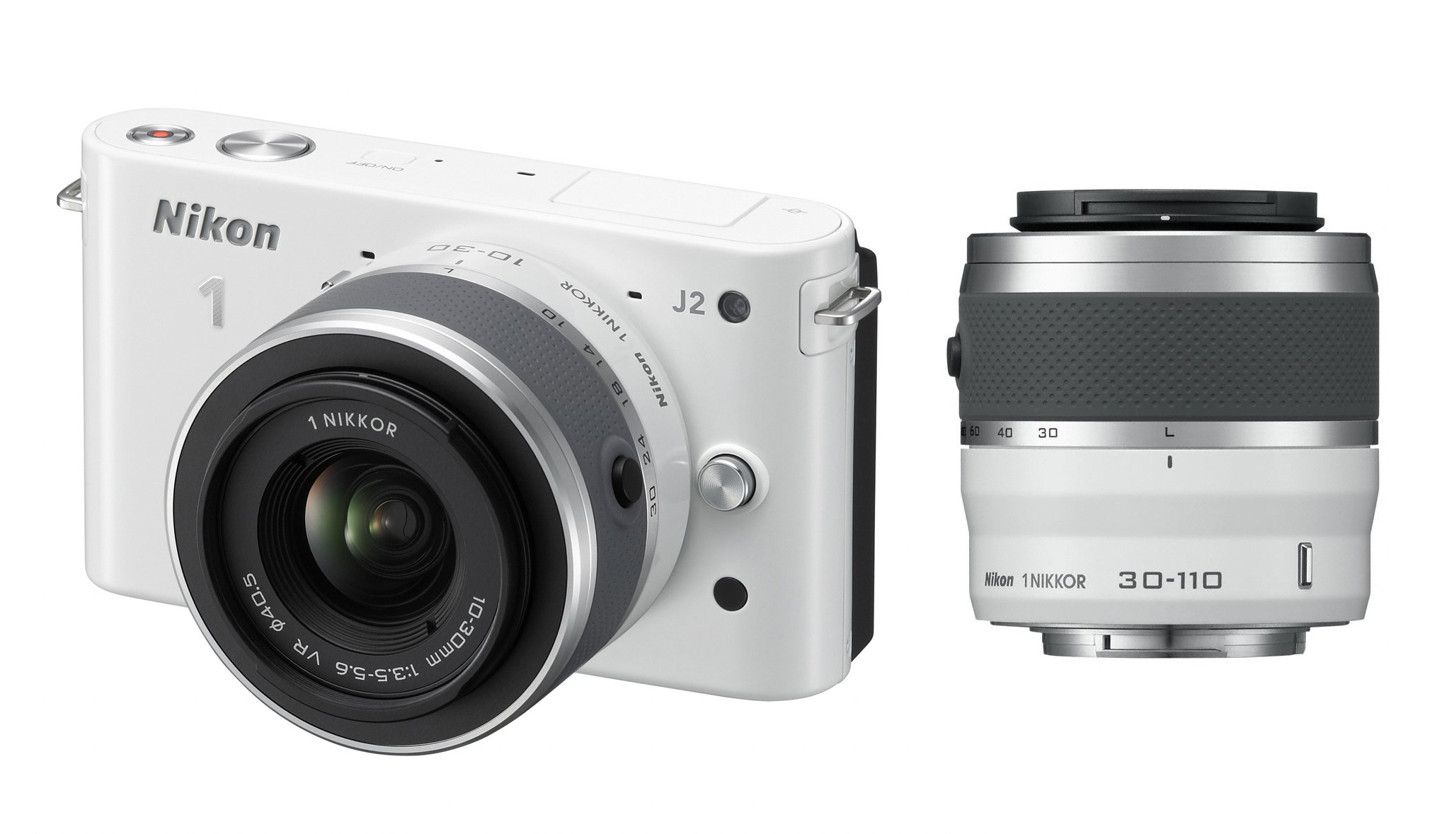 Nikon J2 10-30mm & 30-110mm Kit White