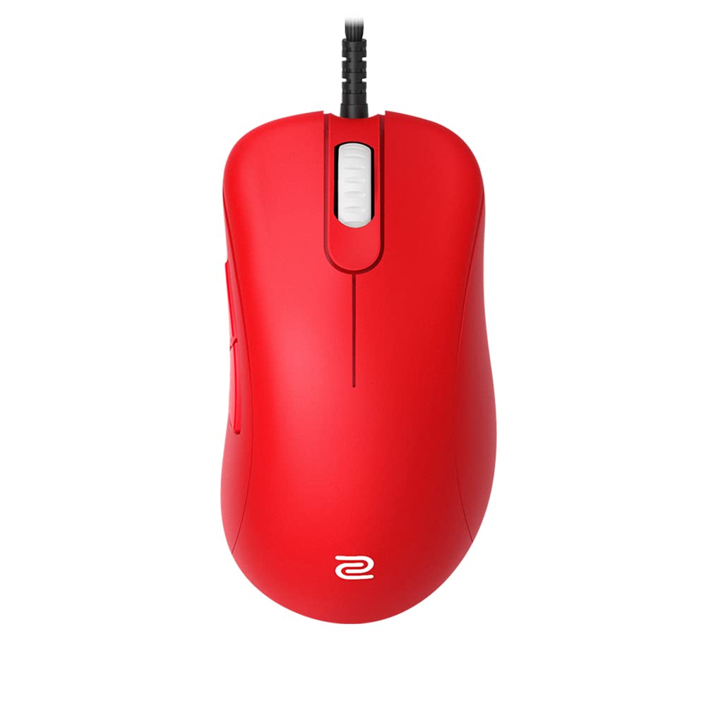 BenQ Zowie EC2 Special Edition RED V2 Ergonomic Gaming Mouse for Esports |Regular Weight| Paracord Cable & 16-Step Scroll| Driverless | Matte Coating | Medium Size