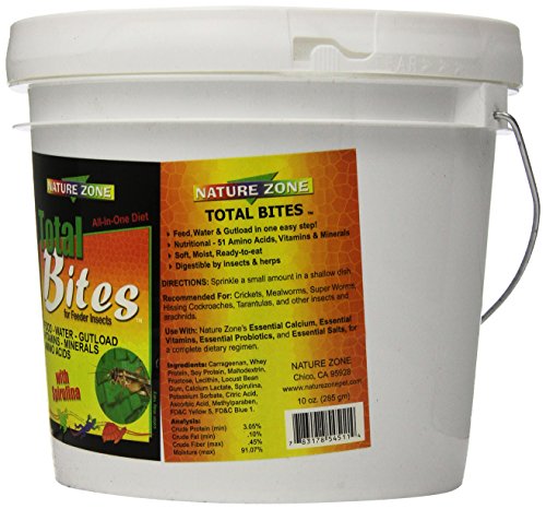 Nature Zone SNZ54513 Cricket Total Bites Soft Moist Food, 1-Gallon