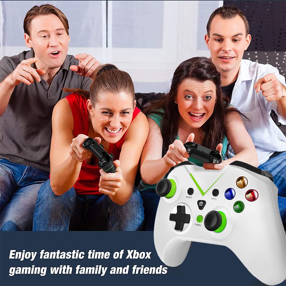 Beproess Wireless Controller for Xbox one, Built-in Dual Vibration 2.4HZ gamepad Compatible with Xbox One/One S/One X/Series S/Series X/PS3/Windows 10