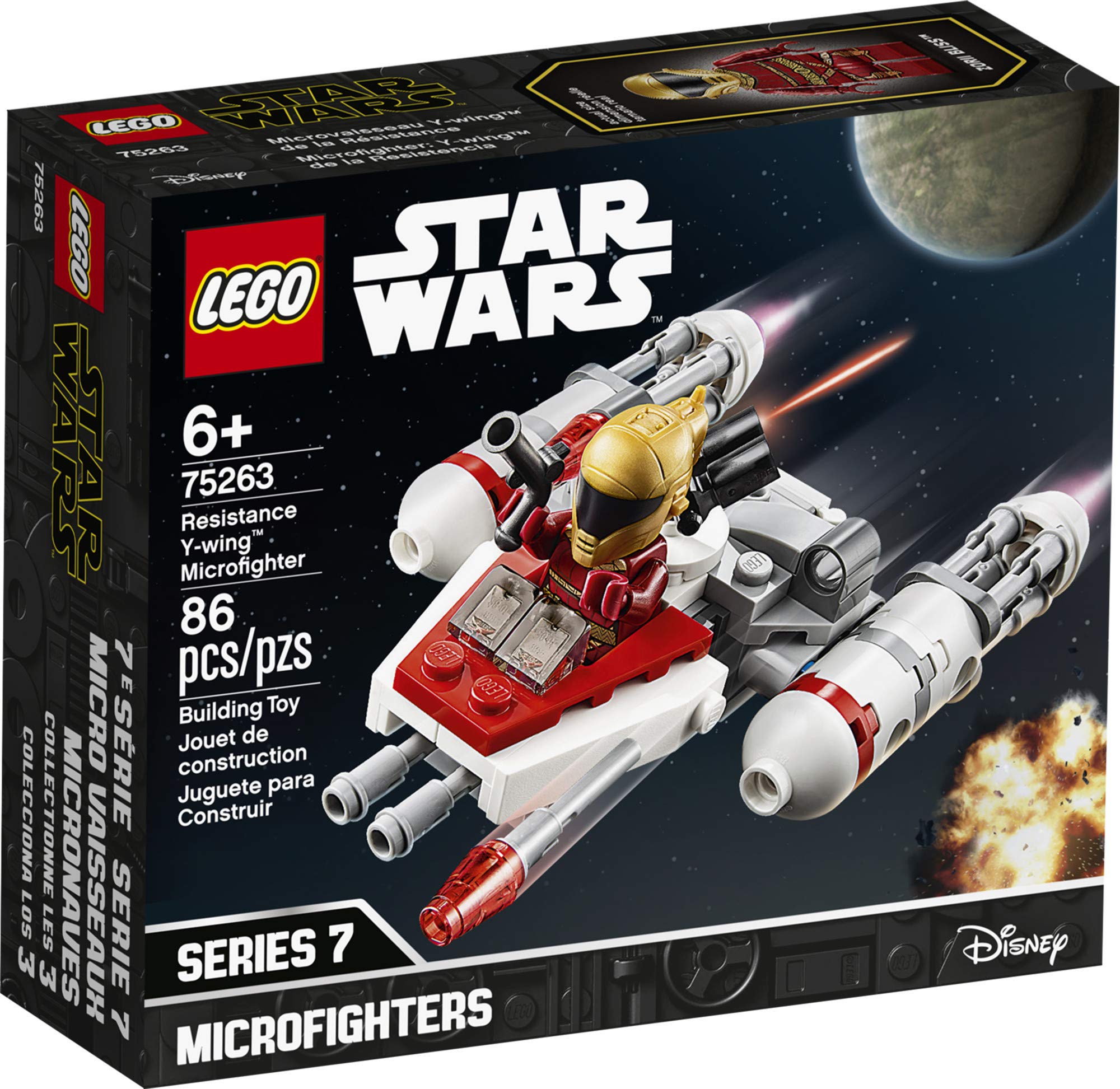 LEGO Star Wars Resistance Y-Wing Microfighter 75263 Cool Toy Building Kit for Kids, New 2020 (86 Pieces)