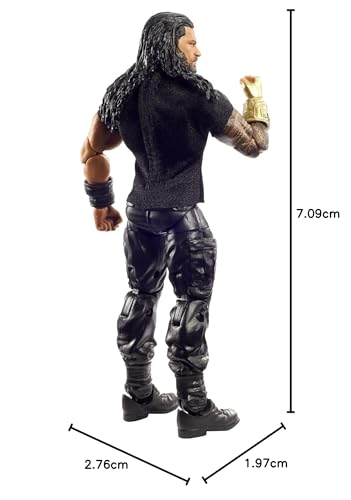 WWE Roman Reigns Elite Collection Series 88 Action Figure 6 in Posable Collectible Gift Fans Ages 8 Years Old and Up