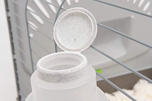 Lixit Top Fill No Drip Water Bottles for Rabbits, Ferrets, Hamsters, Guinea Pigs, Rats, Chinchillas and Other Small Animals (32 Ounce, Granite)