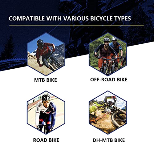 ENLEE Bike Frame Protection,All Mountain Style Honeycomb High Impact Frame Guard Total - Protects Your Bike from Scratches and dings (Transparent)