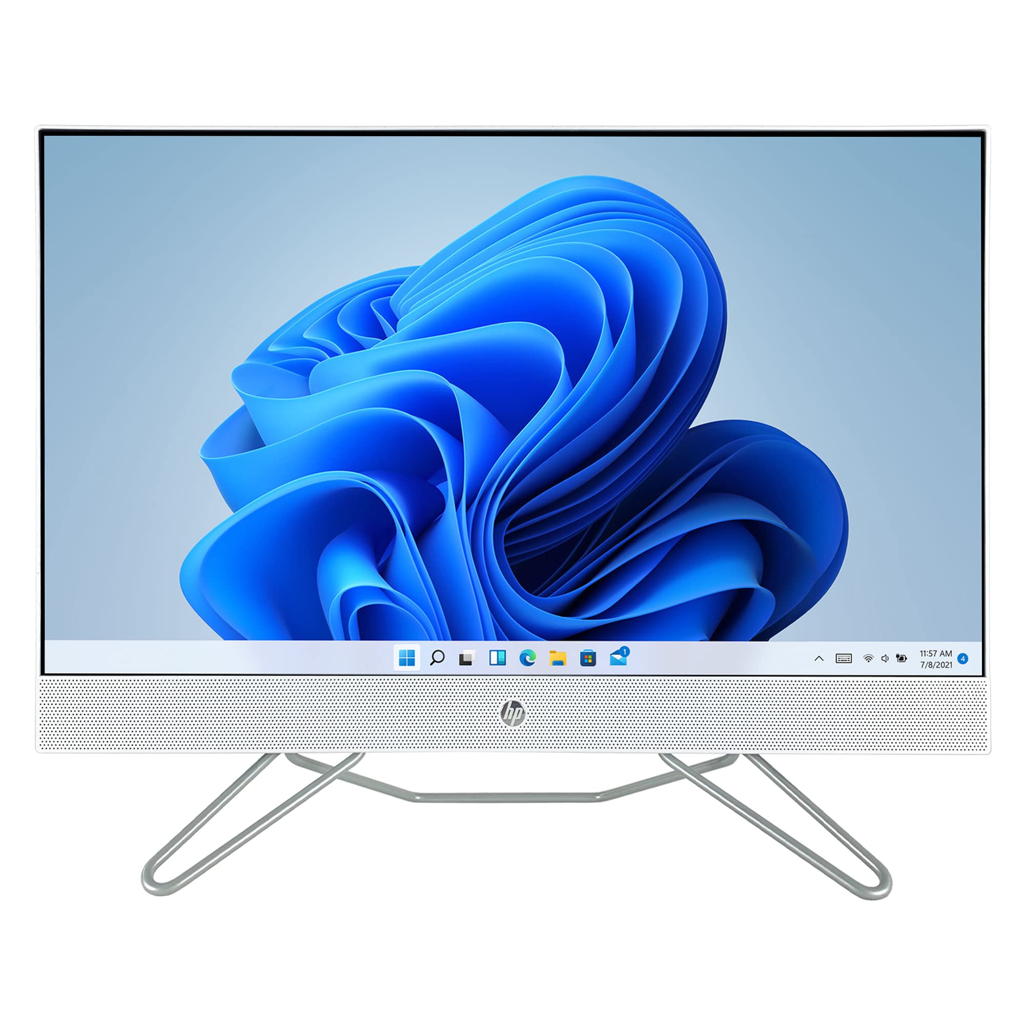 HP 27" Full HD Touchscreen All-in-One Desktop Computer - AMD Ryzen 7 5700U 8-Core up to 4.30 GHz Processor, 64GB DDR4 RAM, 8TB SSD, AMD Radeon Graphics, Windows 11 Pro