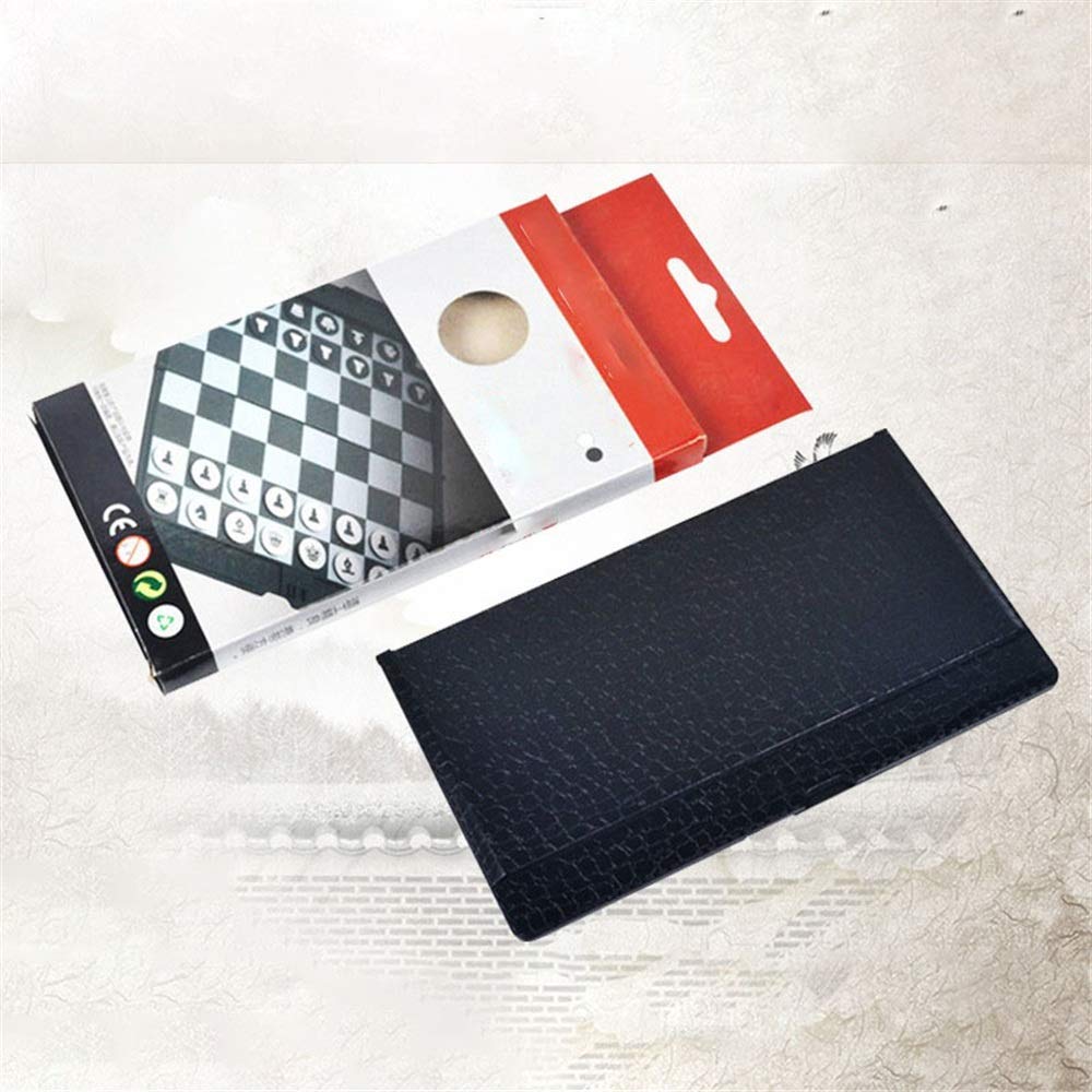 Chess Set Magnetic Chess Set Folding Board Portable Travel Board Game Set with Game Chess Slot Beginner Board Set