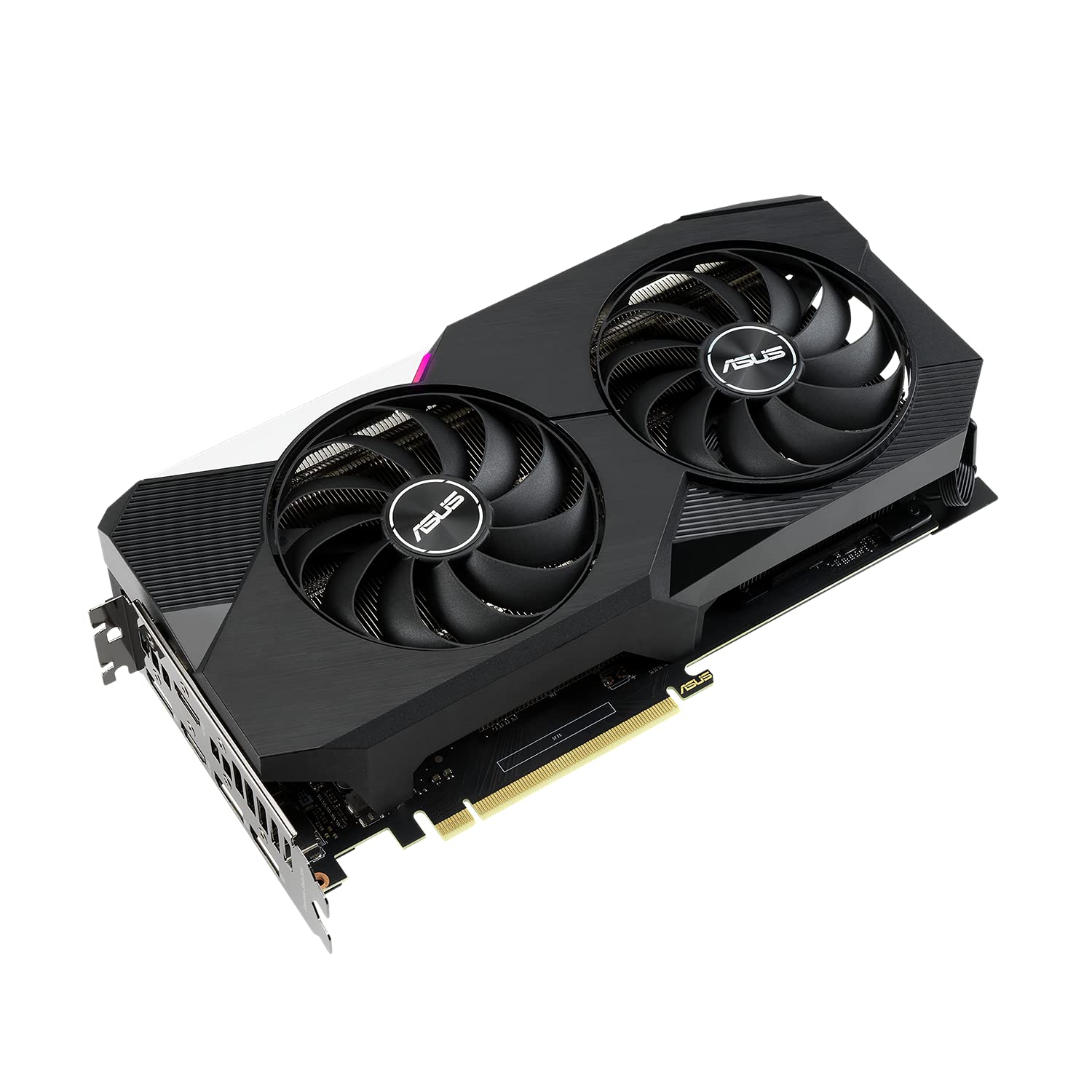 ASUS Dual NVIDIA GeForce RTX 3060 Ti V2 OC Edition Gaming Graphics Card (PCIe 4.0, 8GB GDDR6 Memory, LHR, HDMI 2.1, DisplayPort 1.4a, Axial-tech Fan Design, Dual BIOS, Protective Backplate)