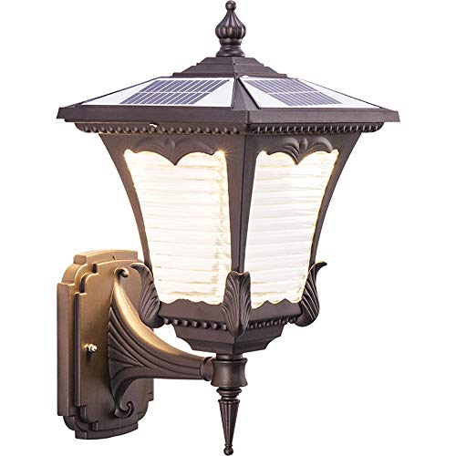 Ksainiy Led Solar Outdoor Metal Wall Lamp Modern Minimalist Villa Garden Lamp Waterproof Outdoor Solar Light Home Garden Street Light Door Light
