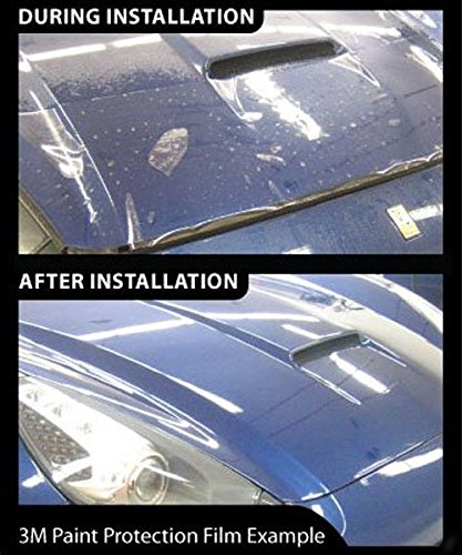 VViViD Clear Bra Paint Protection Bulk Vinyl Wrap Film 6 Inches x 120 Inches Including 3M Squeegee and Black Felt Applicator