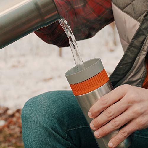 WACACO Pipamoka Portable Coffee Maker, Single Serve Coffee brewer, All-in-one Vacuum Pressured,Insulated Travel Mug, Hand Powered and Filter Pressure Brewer, Stainless Steel Thermo Cup, 10 fl oz