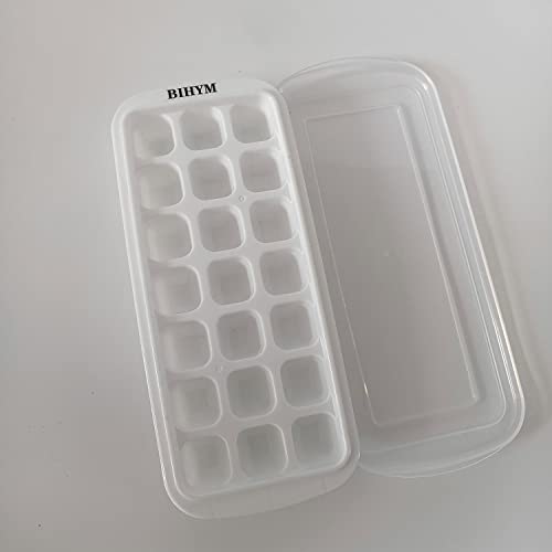 BIHYM Ice cube moulds,Ice Cube Trays with Lids Easy Release.