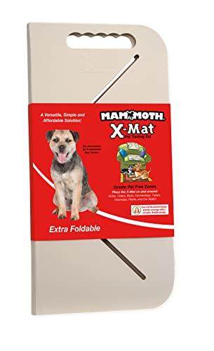 Mammoth Pet Products X-Mat Foldable Training Mat, 18-Inch, Beige (60006D)