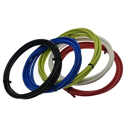 Bike Brake Cables Housing,3M Bicycle Brake Cable Gear Wires Bikes Replacement Accessory for Mountain Road Bike (Black) (Blue)