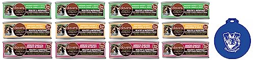 Dave's Pet Food Grain Free Cat Food in Gravy Variety Bundle: (4) Shredded Chicken & Ocean Whitefish, (4) Shredded Chicken & Tuna and (4) Minced Chicken (12 Cans Total, 2.8 Oz Each) Plus Silicone Lid
