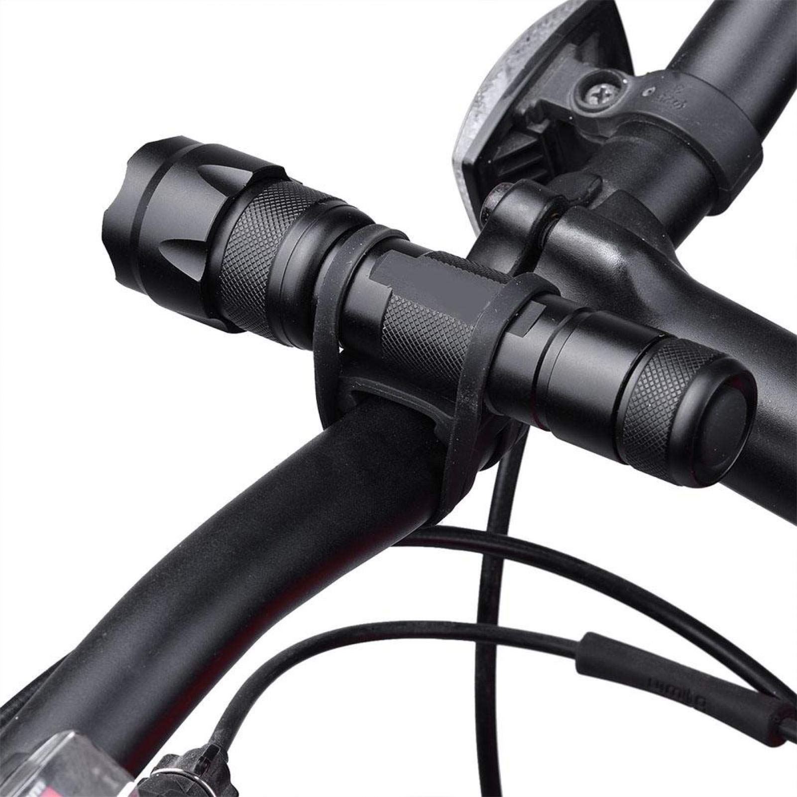Bike Light Replacement Mount,Pack of 5 ycle Silicone Band,Elastic Rubber Strap Tie Flashlight Holder Bandage Bike Cycling Handlebar Mount Holder Strap Fixing Bandage Belt Ycle Silicone Band Holder
