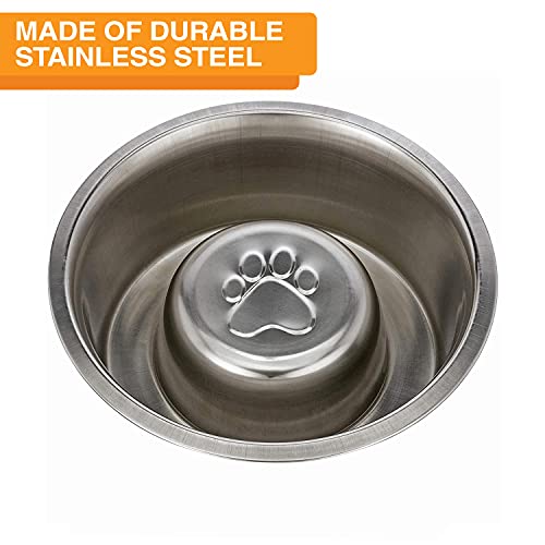 Neater Pet Brands Stainless Steel Slow Feed Bowl (3 Cup) - Fits in Large Neater Feeders and Most 2 Quart Feeders