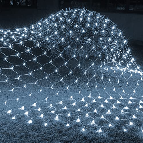 Dazzle Bright 33FT 100 LED Christmas String Lights + 360 LED 12FT x 5 FT Christmas Net Lights