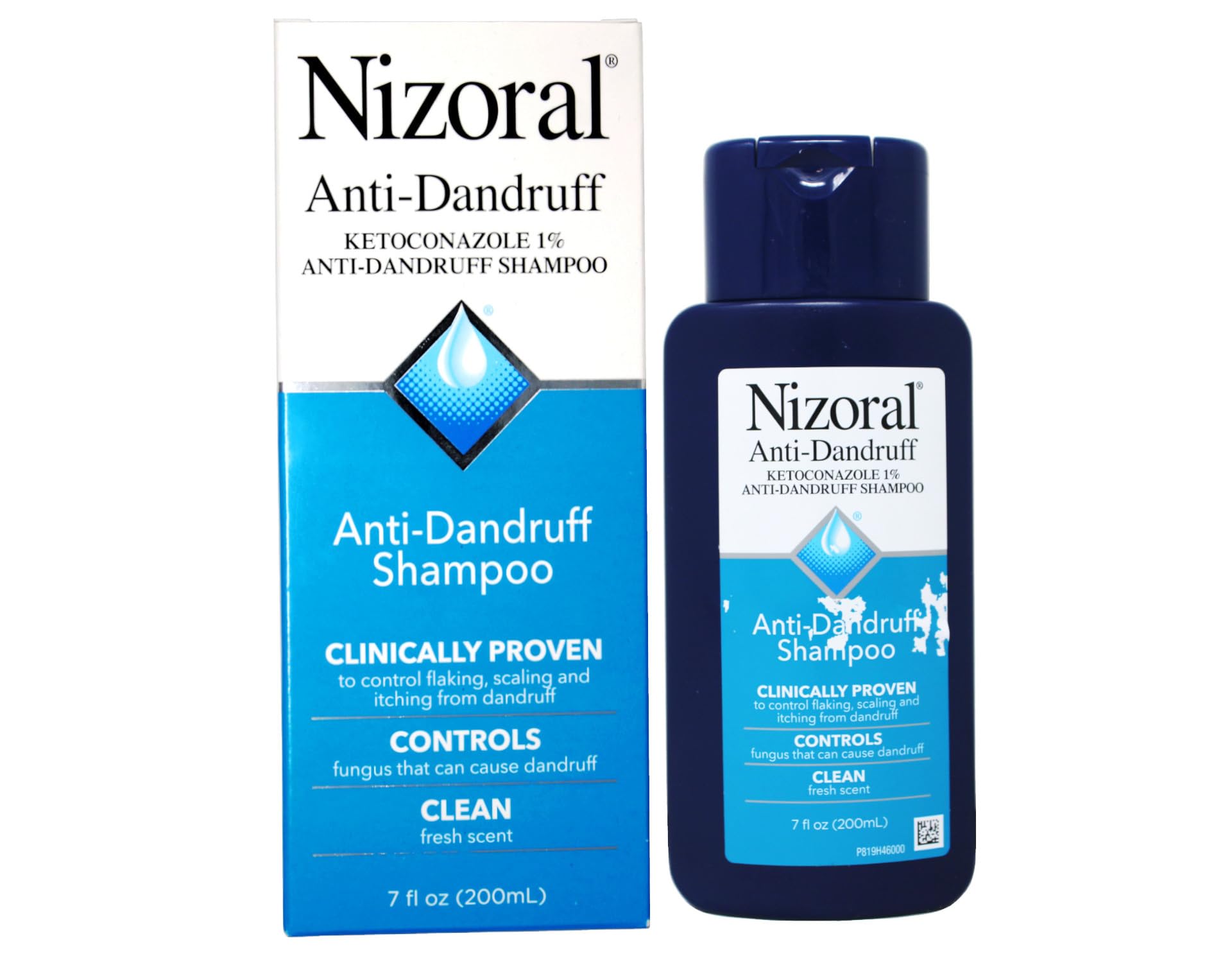 Nizoral Anti-Dandruff Shampoo with 1% Ketoconazole, Fresh Scent, 7 fl oz (2 Pack)