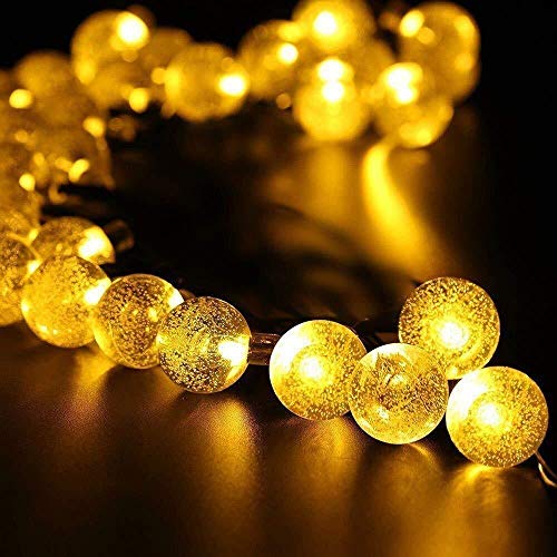 LIUPENGWEI Solar String Light, 30 LED Outdoor Christmas Crystal Ball Lights Christmas Tree Garden Home Lawns, Solar Water Dew Lamp Garden Ghost Light