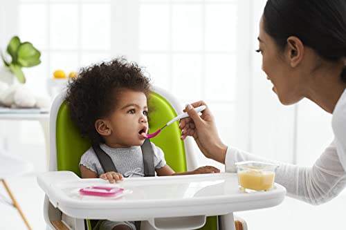 OXO Tot Feeding Spoon Set with Soft Silicone, Navy, 2 Count (Pack of 2)