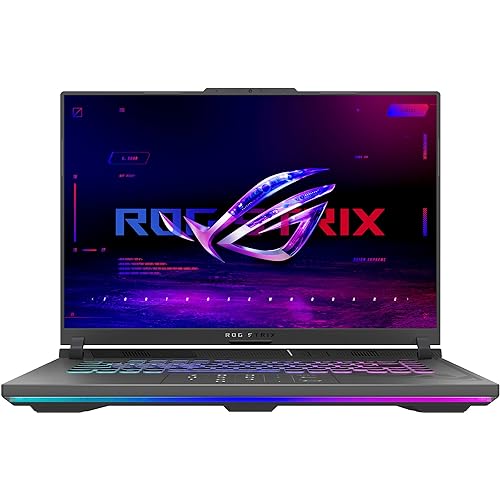 ASUS ROG Strix G16 Gaming & Entertainment Laptop (Intel i9-13980HX 24-Core, 64GB DDR5 4800MHz RAM, 2x1TB PCIe SSD RAID 1 (1TB), GeForce RTX 4060, 16.0" 240 Hz Win 11 Home) with USB-C Dock