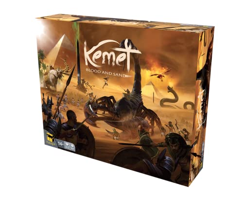 Matagot Kemet Blood and Sand Board Game (Revised Edition) | Strategy Board Game for Teens and Adults | Ages 14 and up | 2 to 5 Players | Average Playtime 90 Minutes | Made by Matagot
