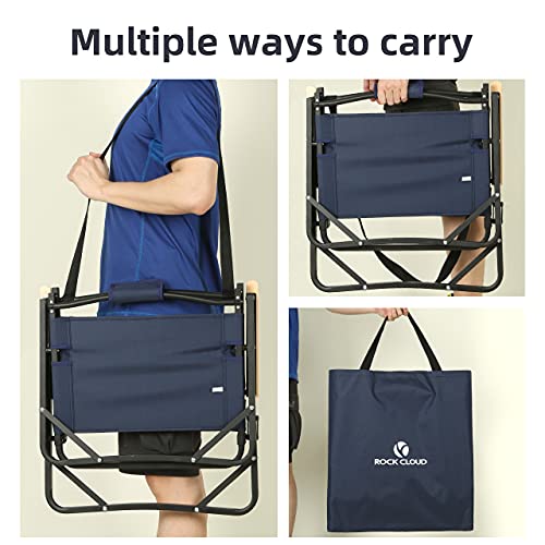 ROCK CLOUD Portable Folding Camping Chair Low Beach Chairs for Camp Lawn Hiking Sports Hunting