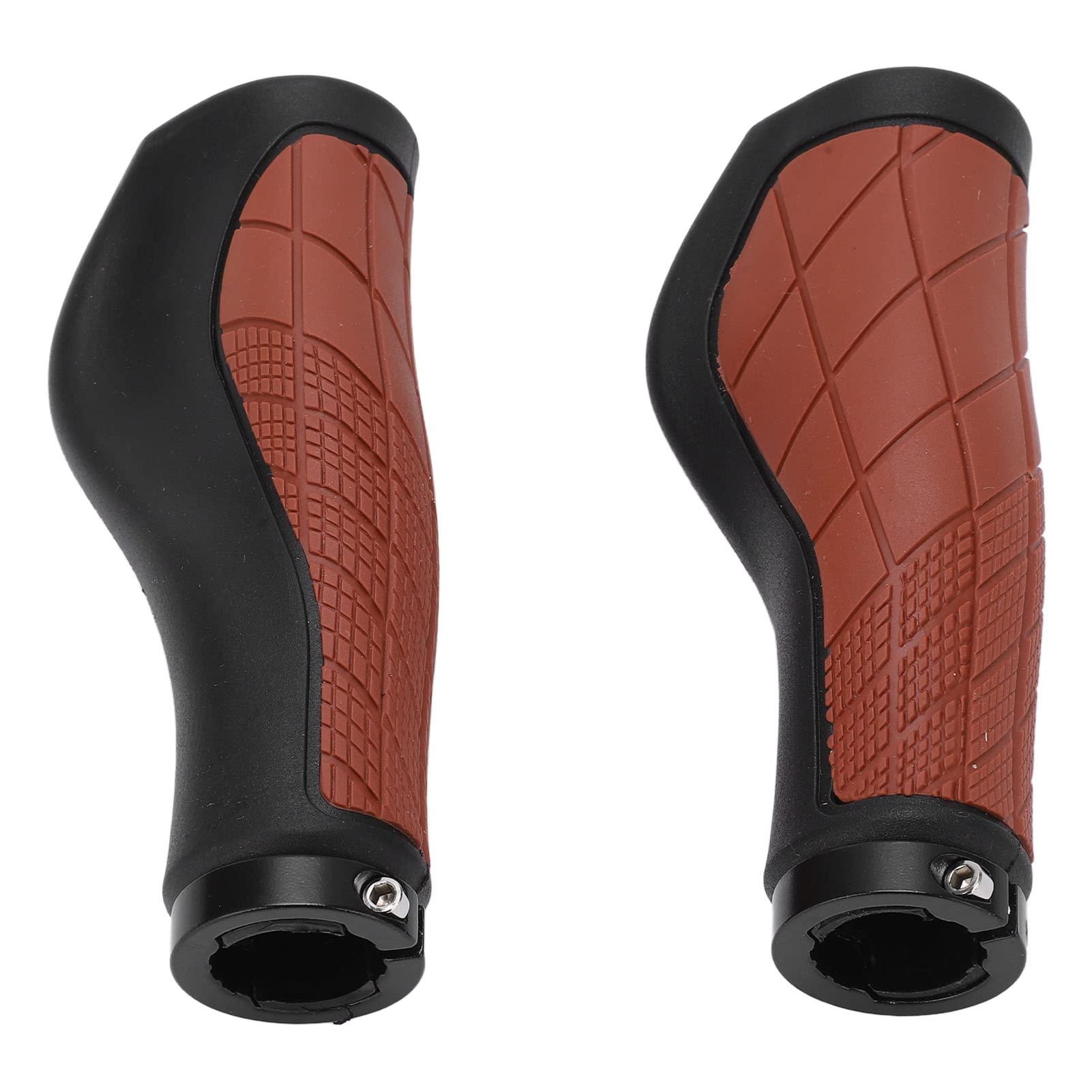 Bike Handlebar Grips Rubber Bicycle Anti Slip Handle Protector Aluminium Alloy Lock On for Mountain Bike Folding Bike Accessory