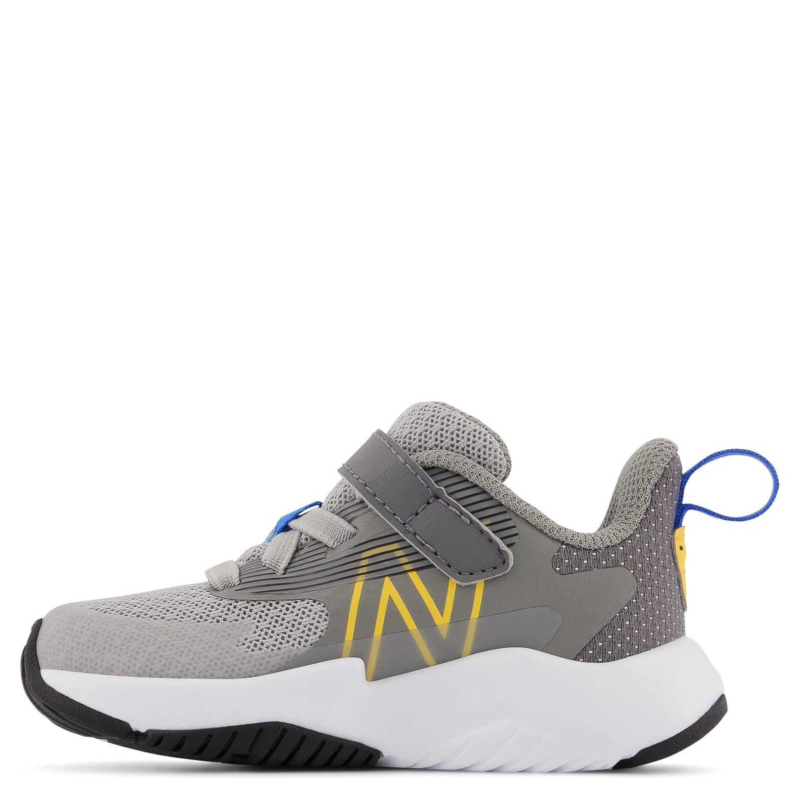 New Balance Kid's Rave Run V2 Hook and Loop Running Shoe, Rain Cloud/Vibrant Apricot/Marblehead, 7 W US Toddler (1-4 Years)