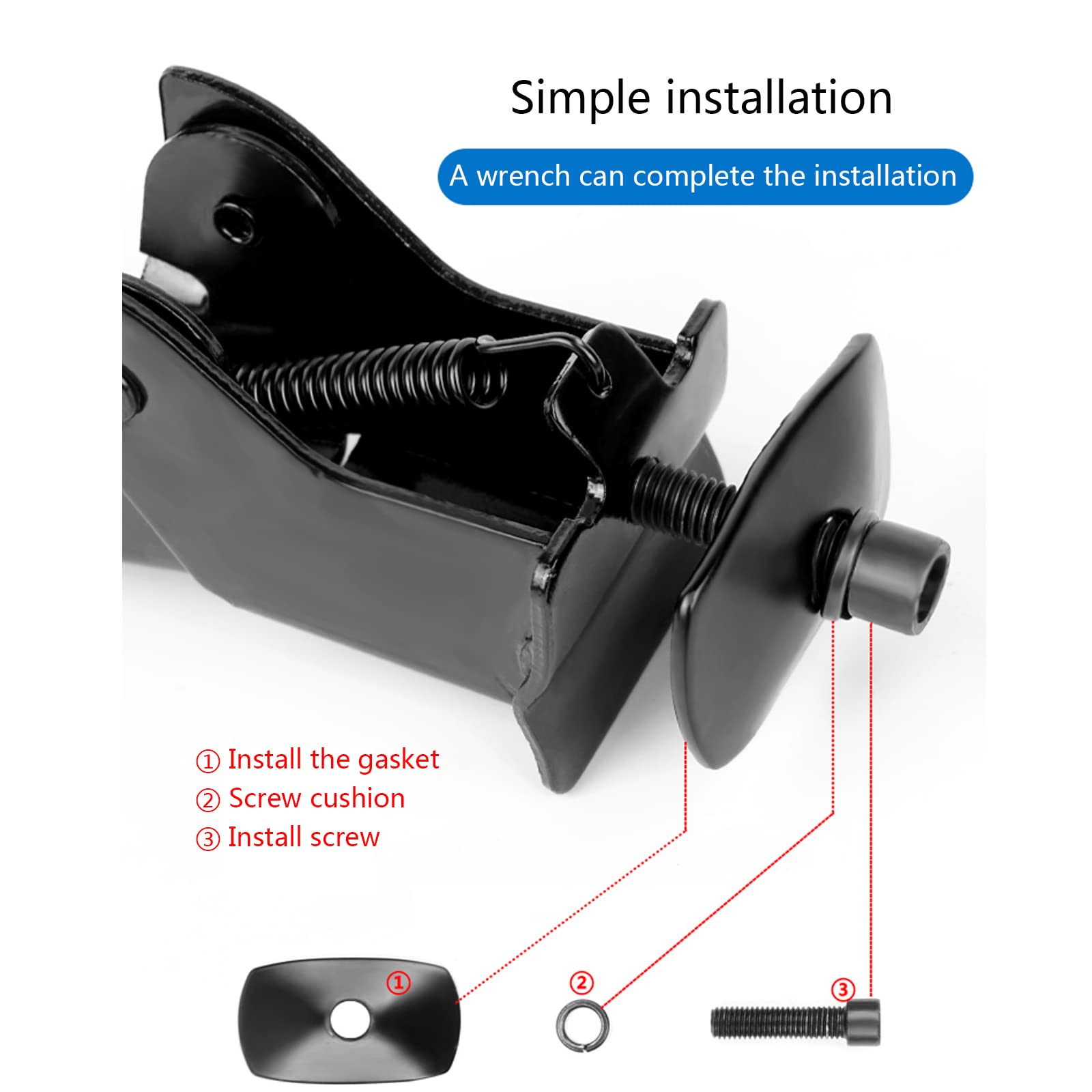 Bike Kickstand, Adjustable Bicycle Kickstand Mountain Bike Triangle Double Leg Foot Support for Mountain Road Bike (A)
