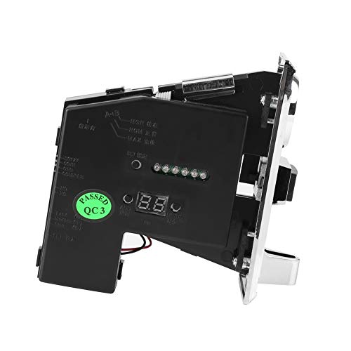 Multi Coin Acceptor Selector Accept 6 Different Kinds of Coins for Game Machines, Vending Machines, Coin-Operated Telephone, Coin-Operated Washers Dryers